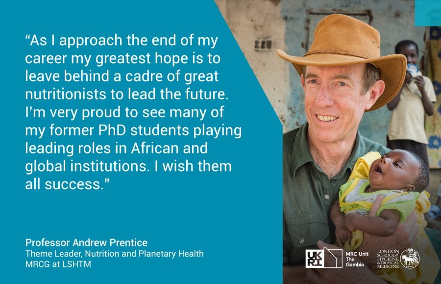 Professor Andrew Prentice Honoured by Federation of African Nutrition Societies